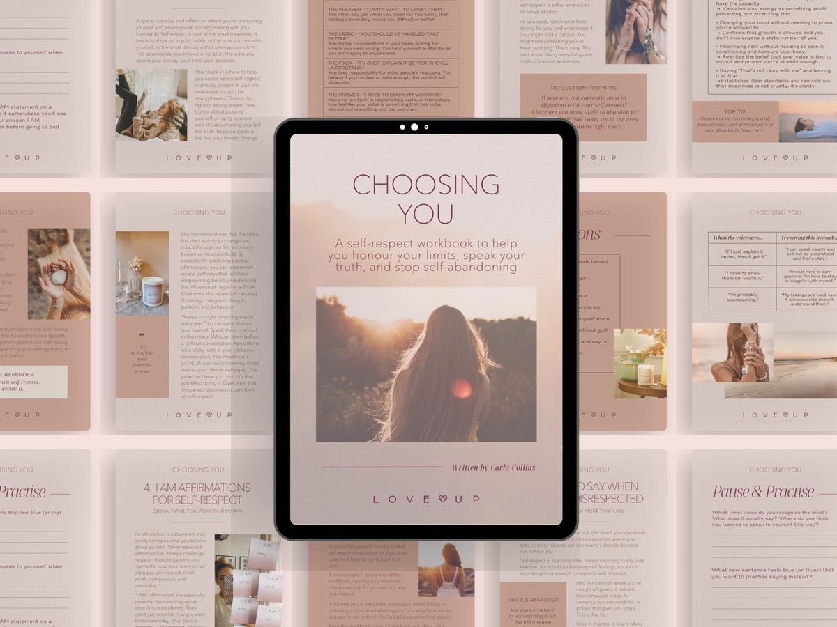 CHOOSING YOU — A Self-Respect Workbook – loveuploveyou